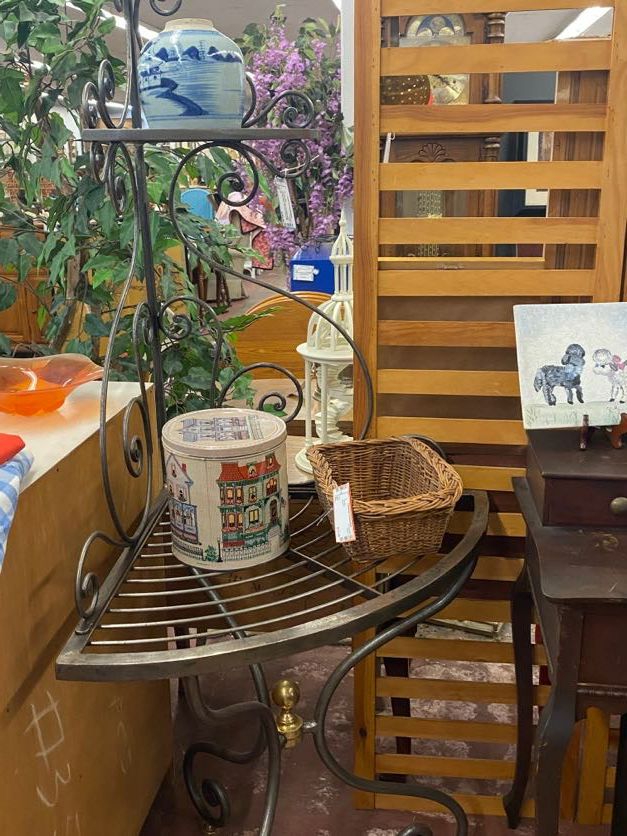 Heavy Metal Corner Two Shelf Stand – Cherished Possessions